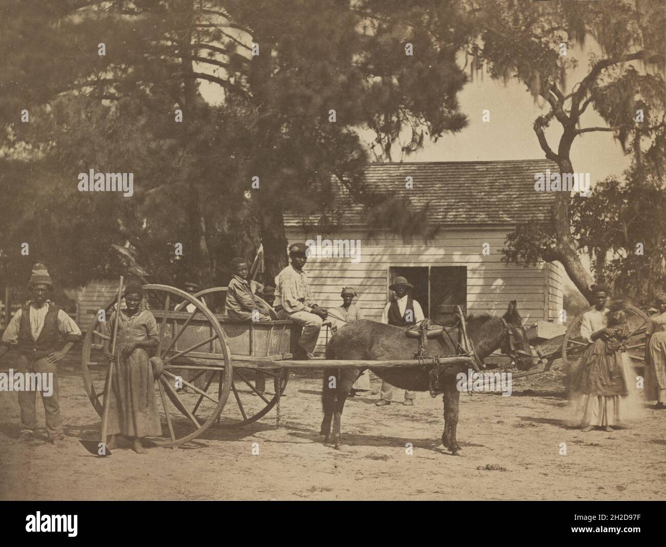 Vintage photograph circa 1862 during the confederacy era. Showing ...