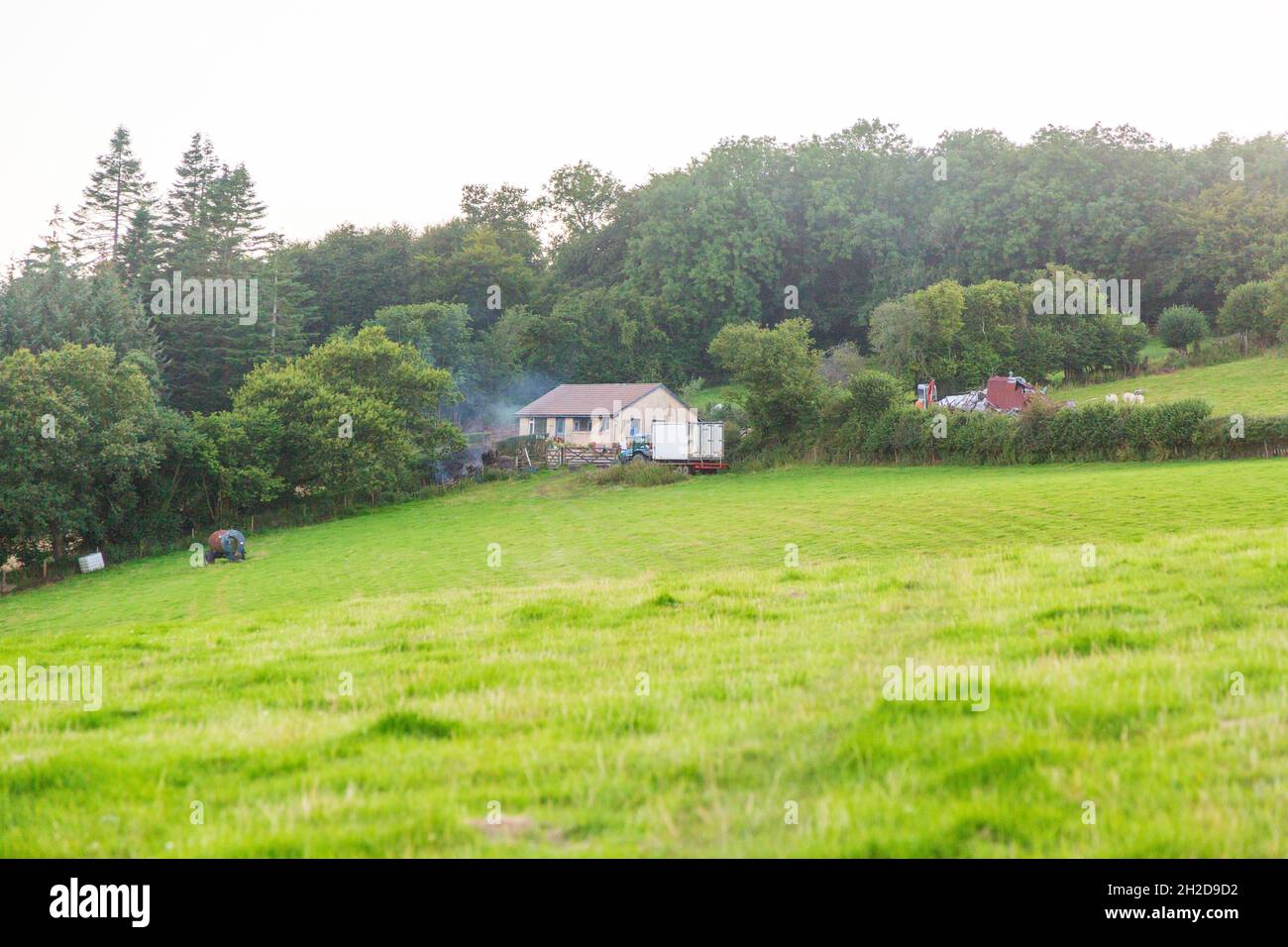 Rural farm cottage undergoing redevelopment, High Bickington, Devon ...