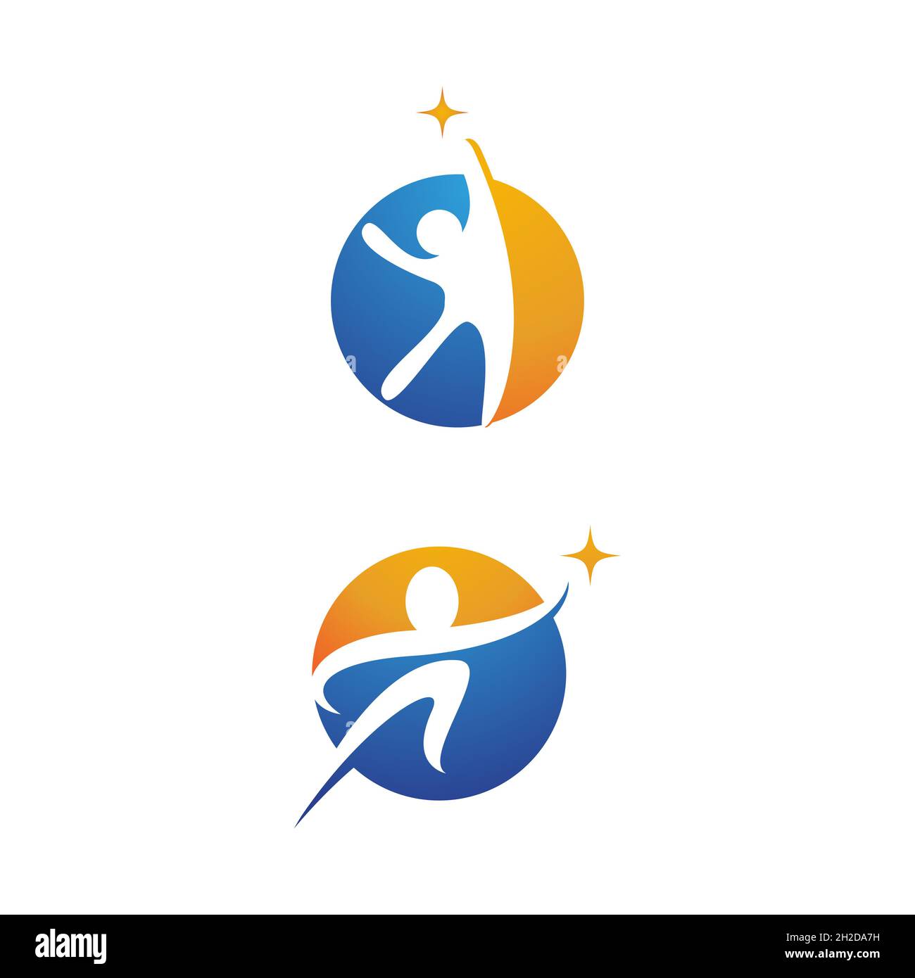 Human character logo sign illustration vector design Stock Photo - Alamy