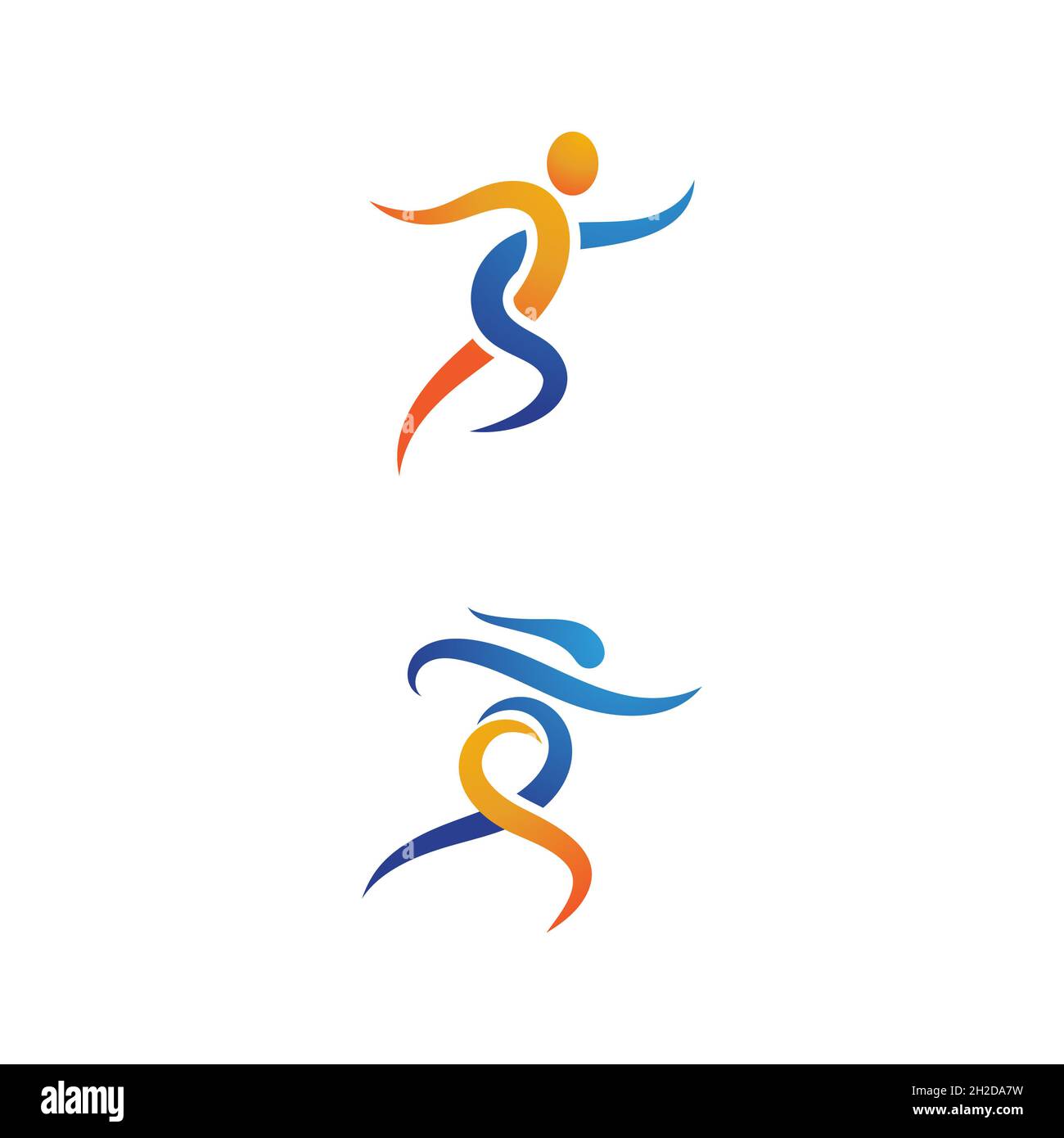 Human character logo sign illustration vector design Stock Photo - Alamy