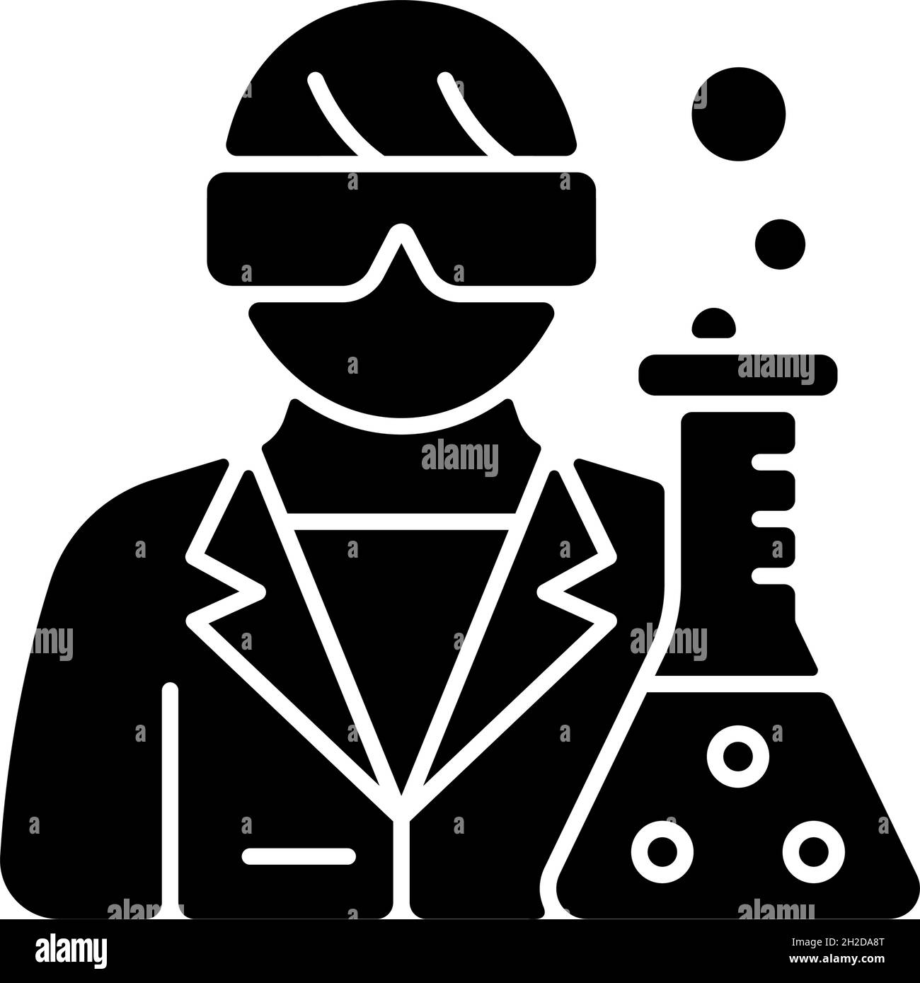Medical researcher black glyph icon Stock Vector Image & Art - Alamy