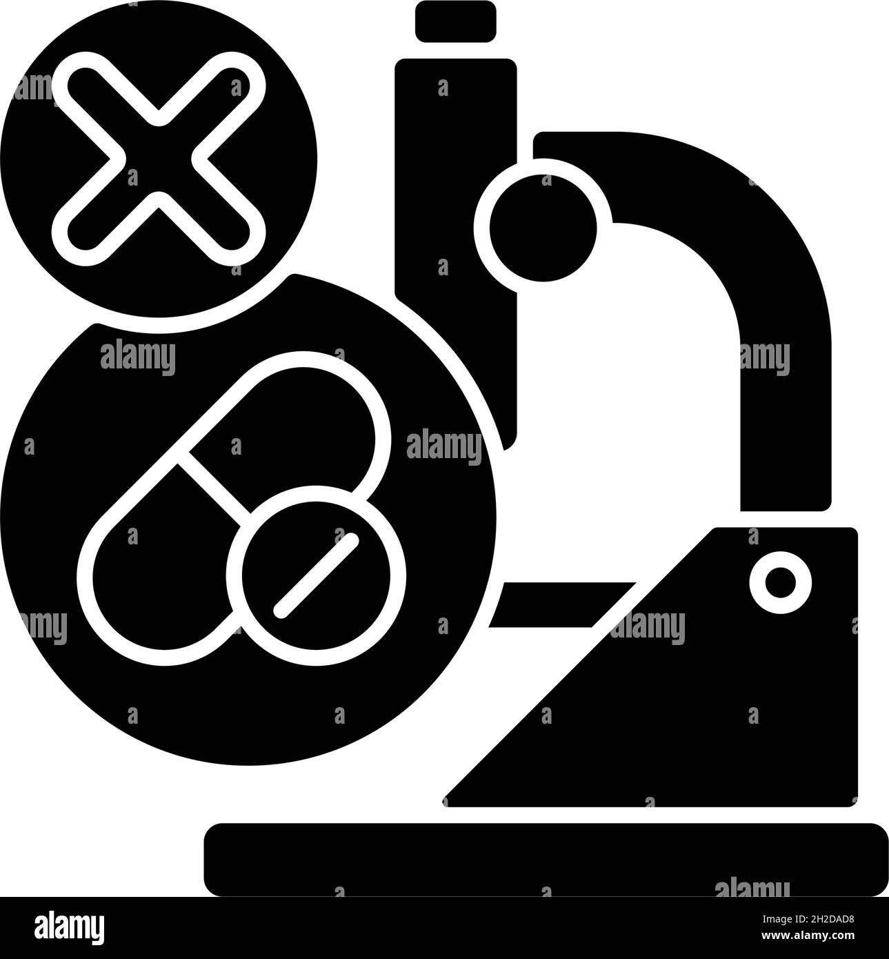 Failed research black glyph icon Stock Vector Image & Art - Alamy