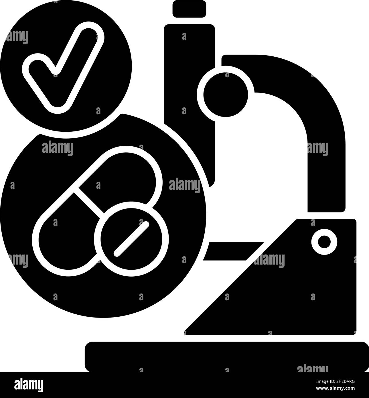 Research icon vector filled Black and White Stock Photos & Images - Alamy