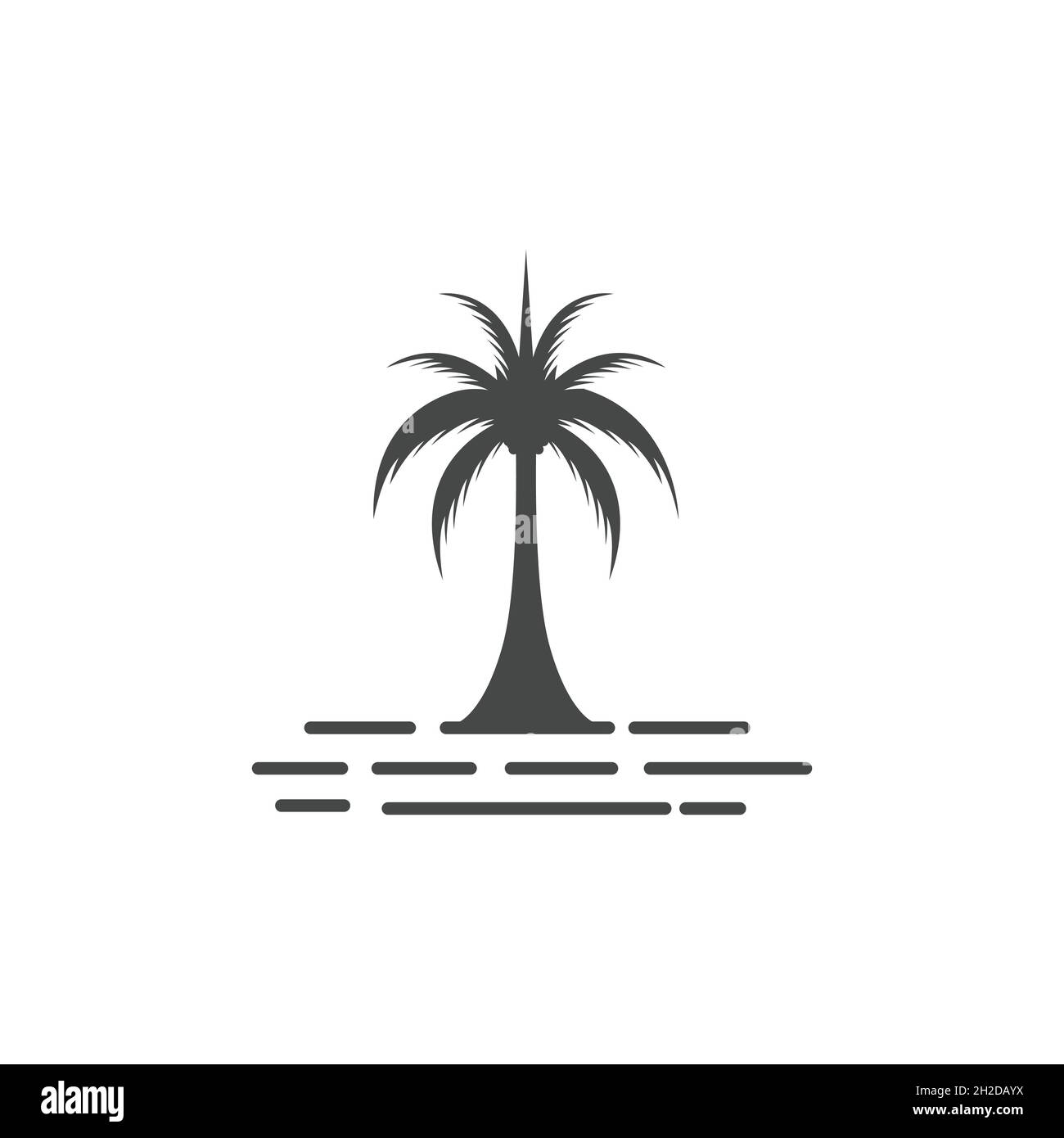 Date tree icon vector illustration logo template Stock Photo - Alamy