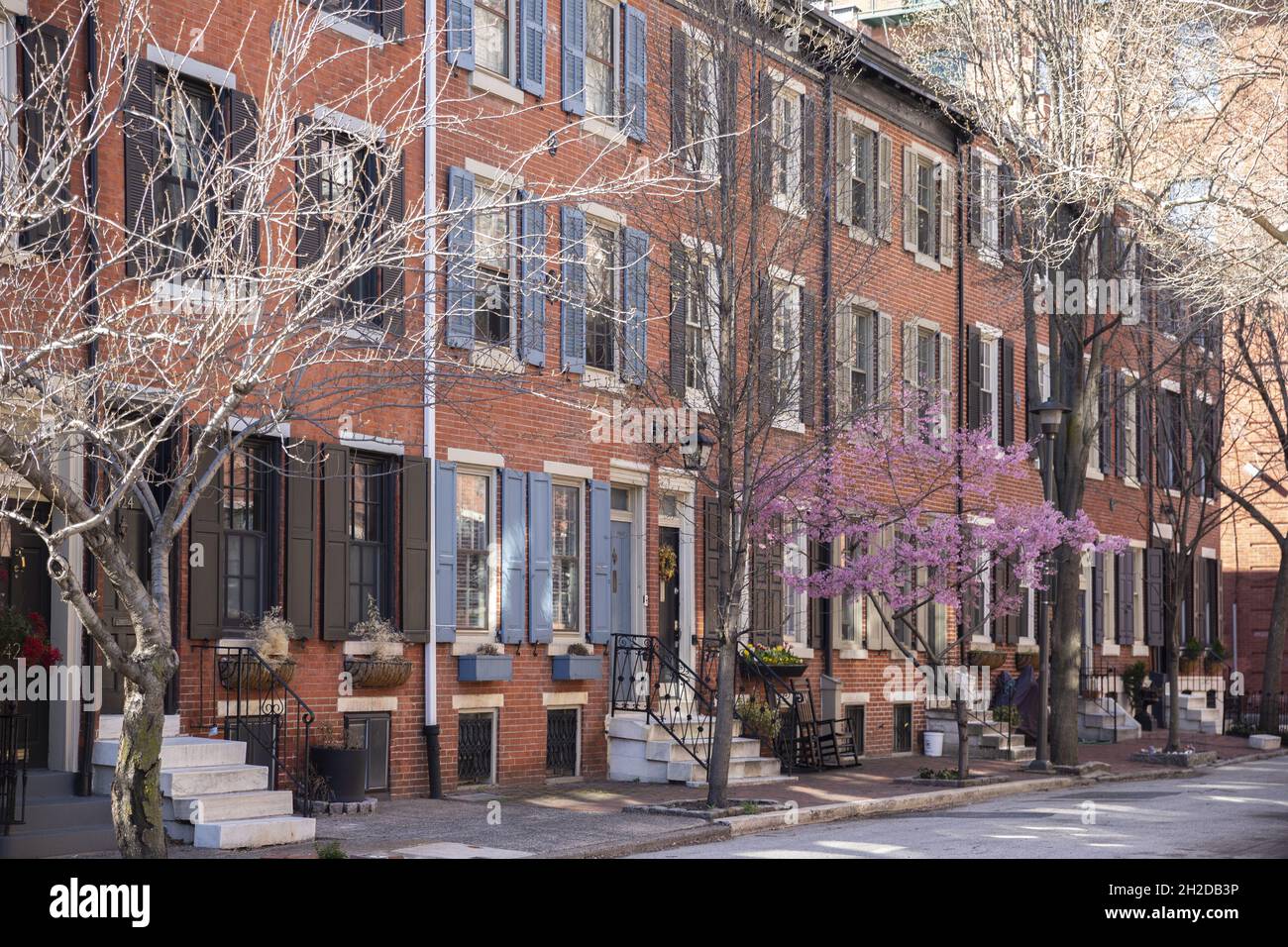 Boston brownstone steps hi-res stock photography and images - Alamy