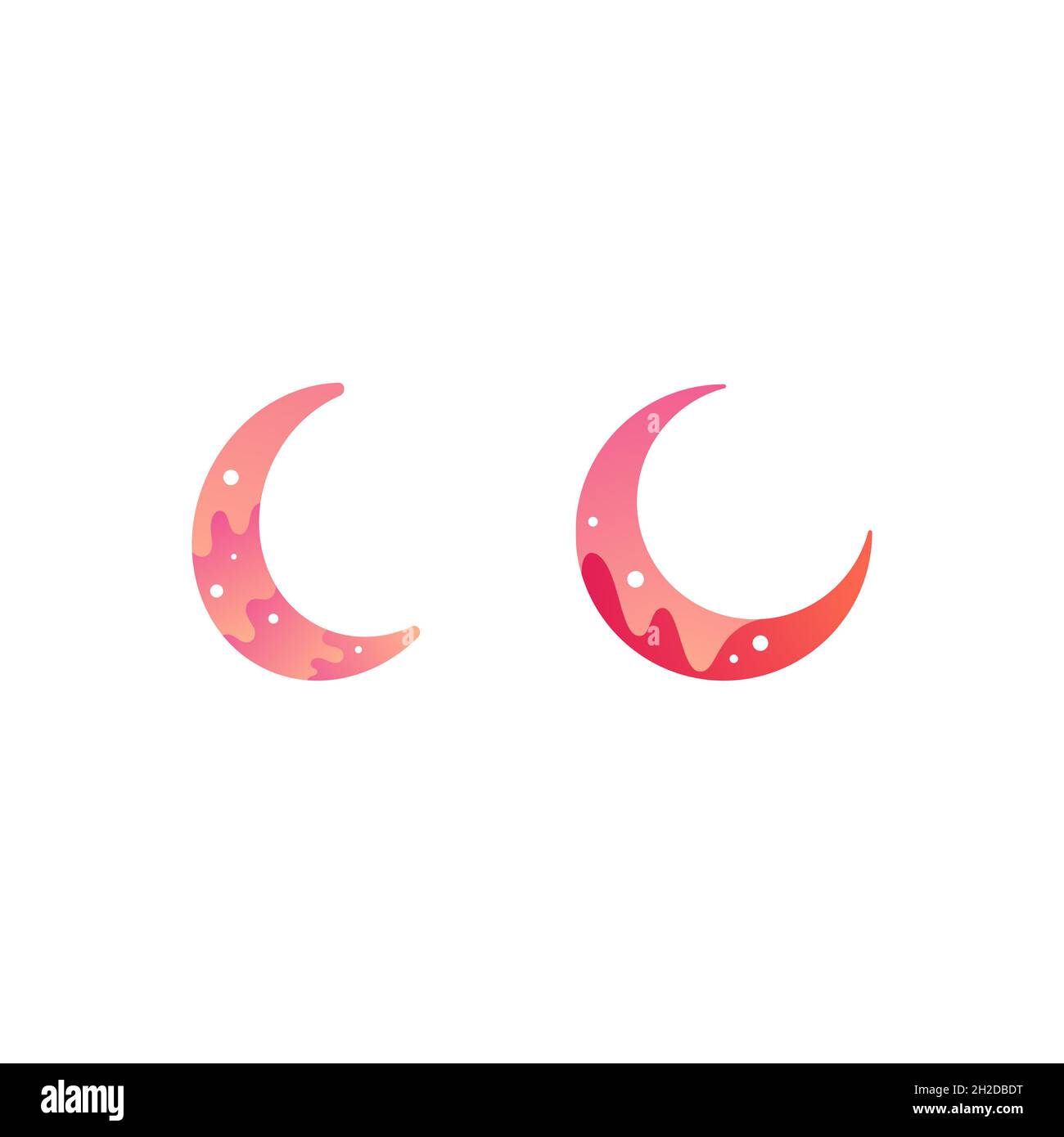 Moon vector hi-res stock photography and images - Alamy