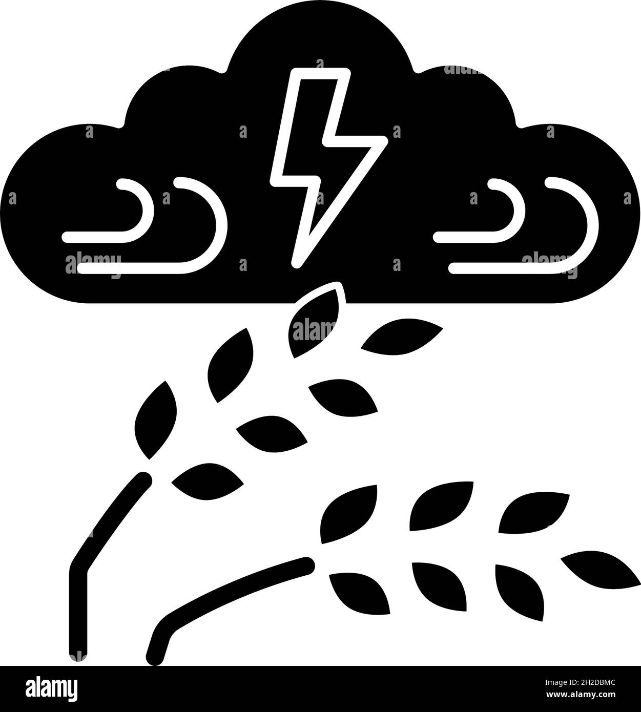 Adverse weather black glyph icon Stock Vector Image & Art - Alamy