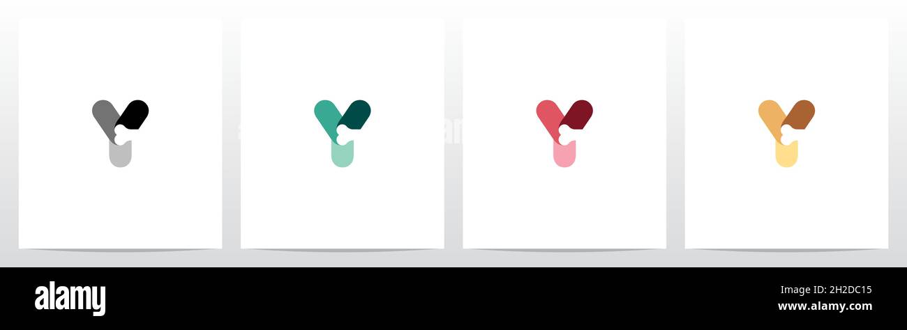 Bone On Letter Logo Design Y Stock Vector Image & Art - Alamy