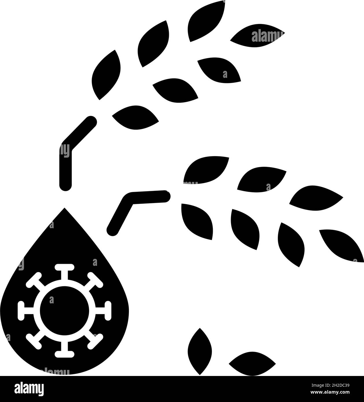 Unsafe water black glyph icon Stock Vector Image & Art - Alamy