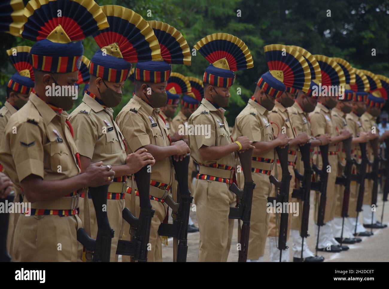 Guwahati, Guwahati, India. 21st Oct, 2021. Assam Police taking part in ...