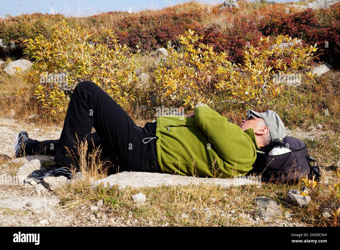 Man lying on ground exhausted hi-res stock photography and images - Alamy