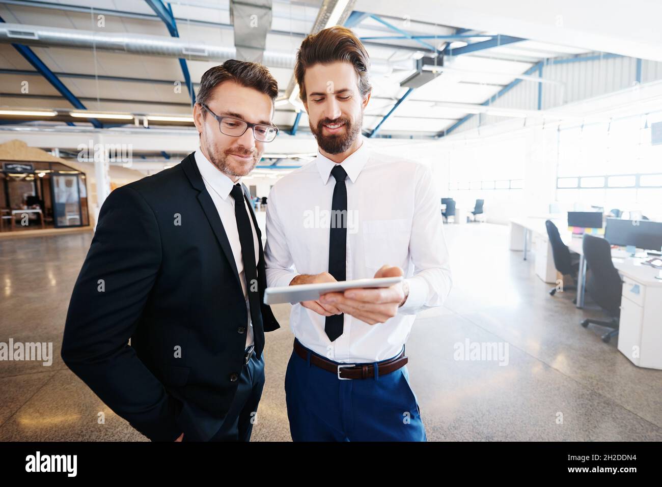 Making equal contributions to the success of their company Stock Photo ...