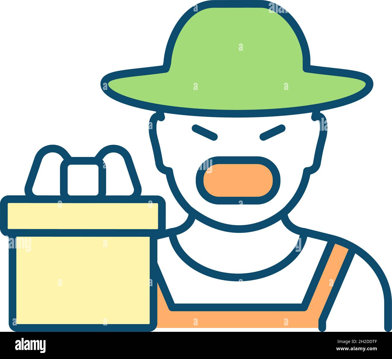 Aggressive behavior RGB color icon Stock Vector Image & Art - Alamy