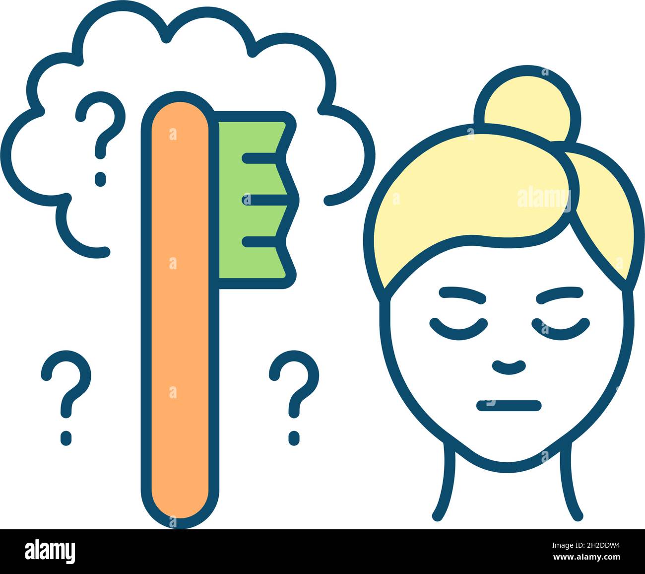 Forgetful person Stock Vector Images - Alamy