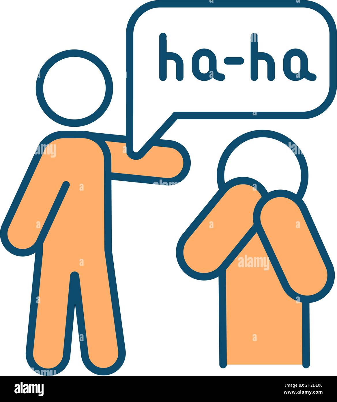 Inappropriate laughter RGB color icon Stock Vector Image & Art - Alamy