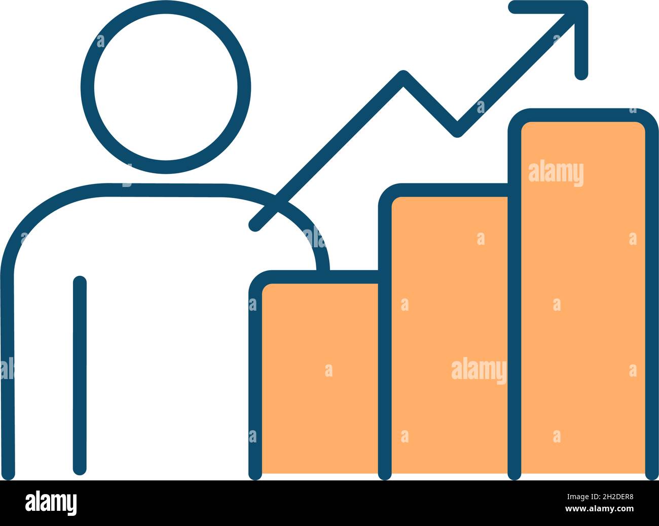 Advancing career RGB color icon Stock Vector Image & Art - Alamy