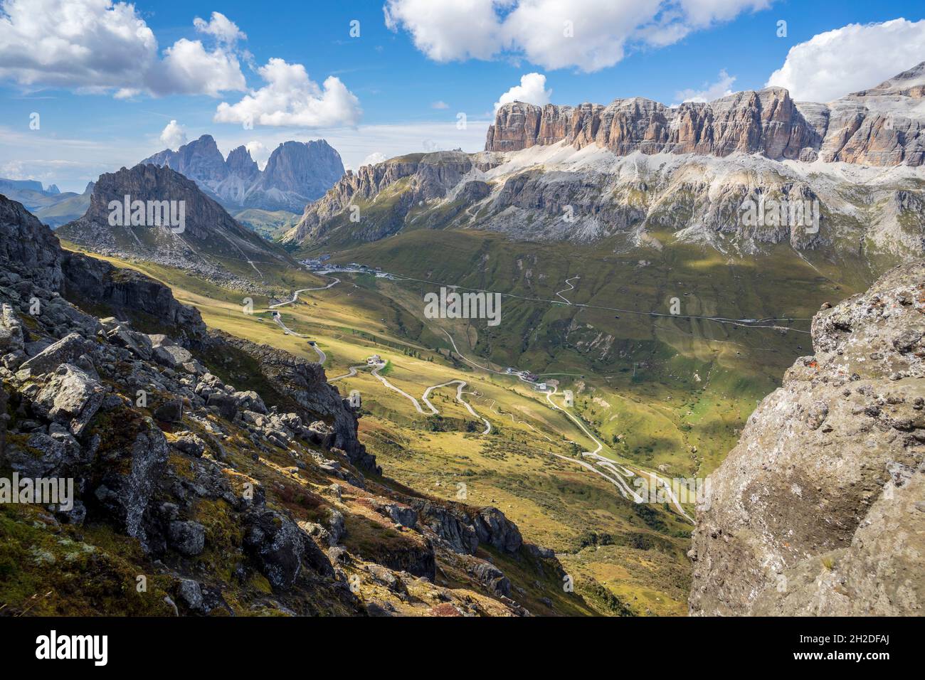 View to the sella group hi-res stock photography and images - Alamy