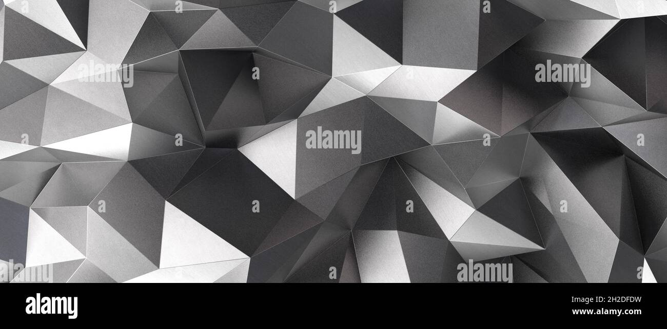 3D rendering of an abstract triangulated surface Stock Photo - Alamy