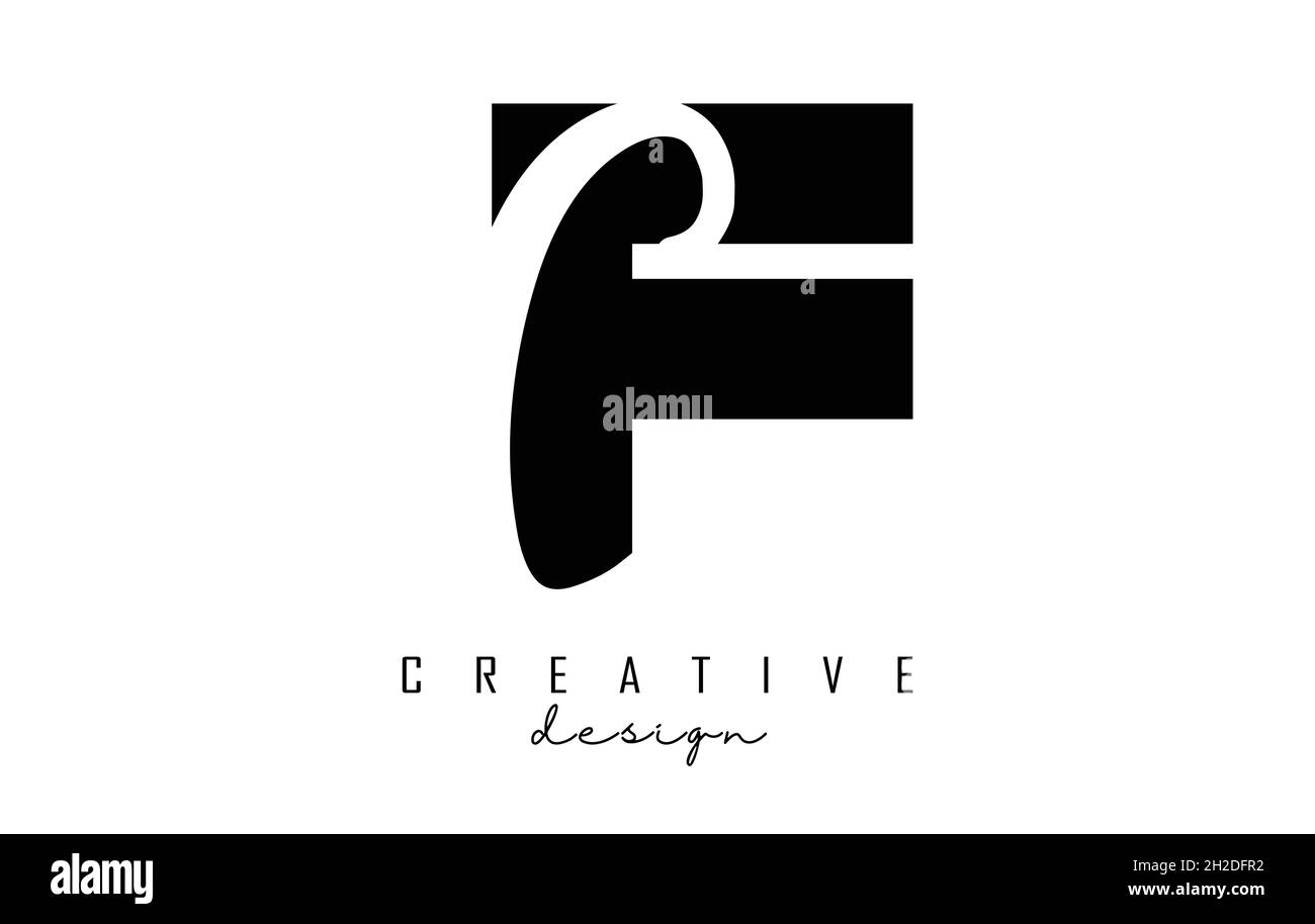 Letters FC Logo with a minimalist design. Letters F and C with ...