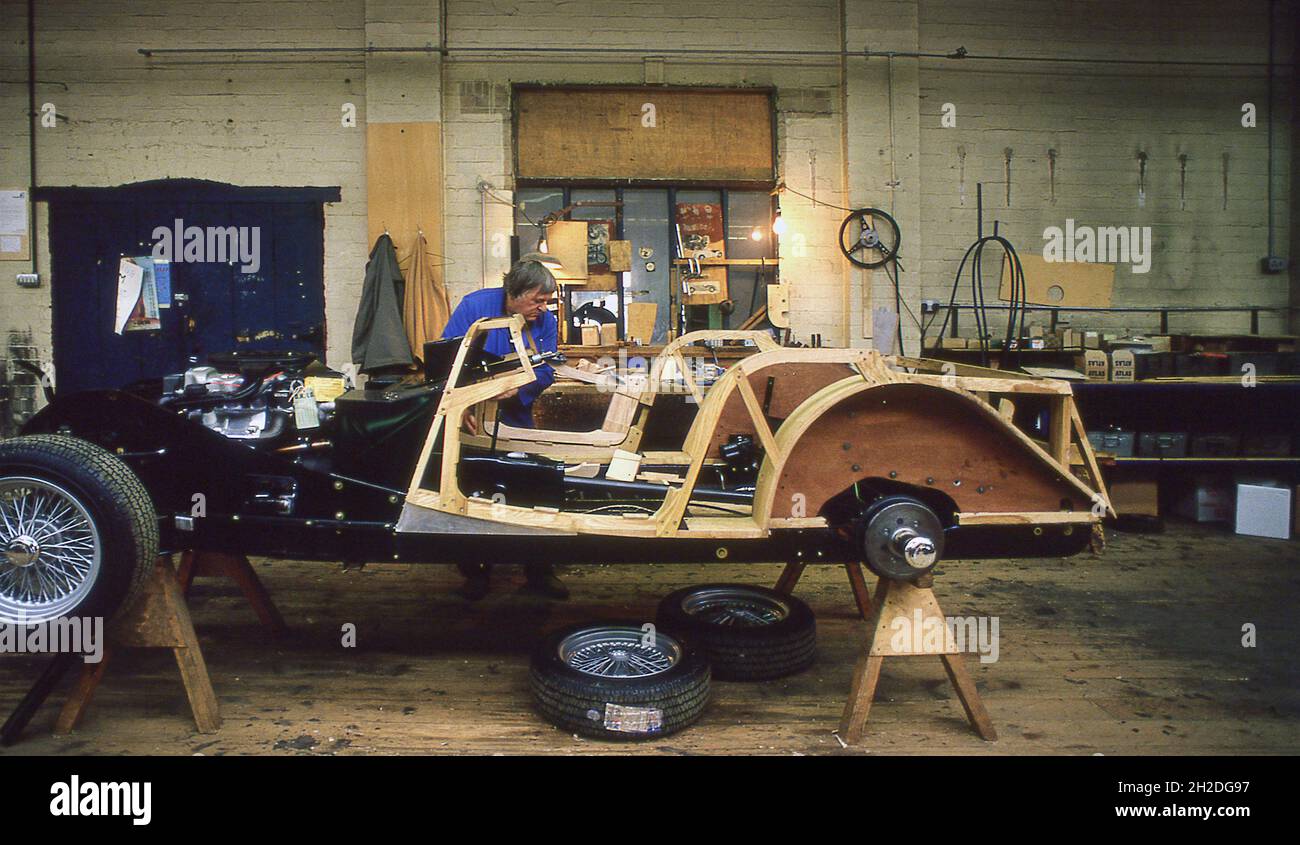 Morgan Motor Company factory Malvern Link UK 1985 Stock Photo - Alamy