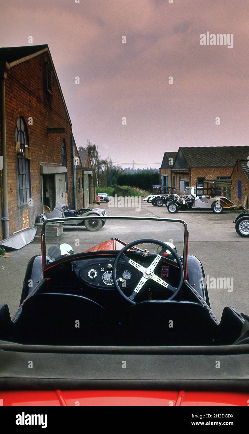 Morgan Motor Company factory Malvern Link UK 1985 Stock Photo - Alamy