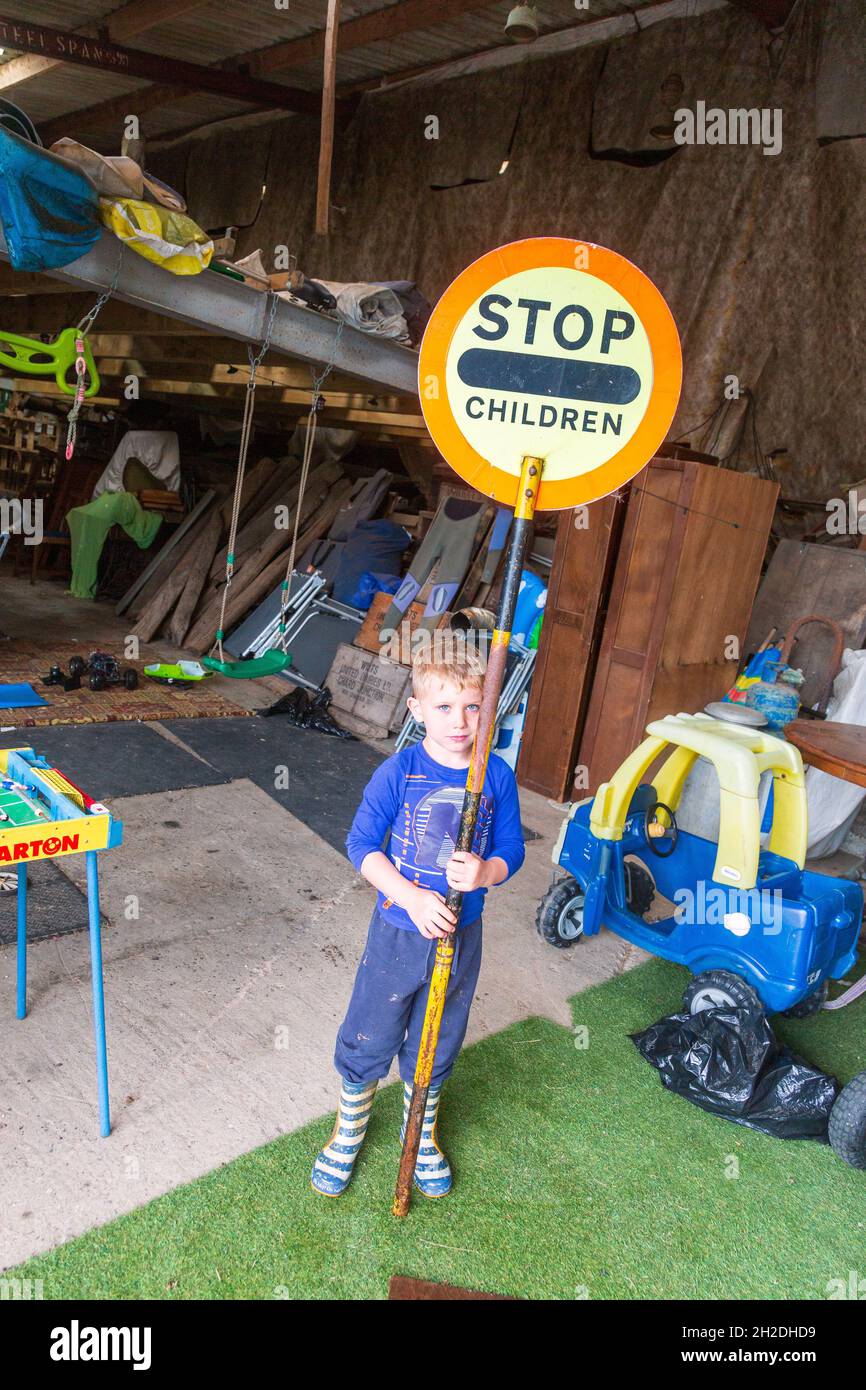 Old lollipop ladies sign or school traffic patrol sign . High ...