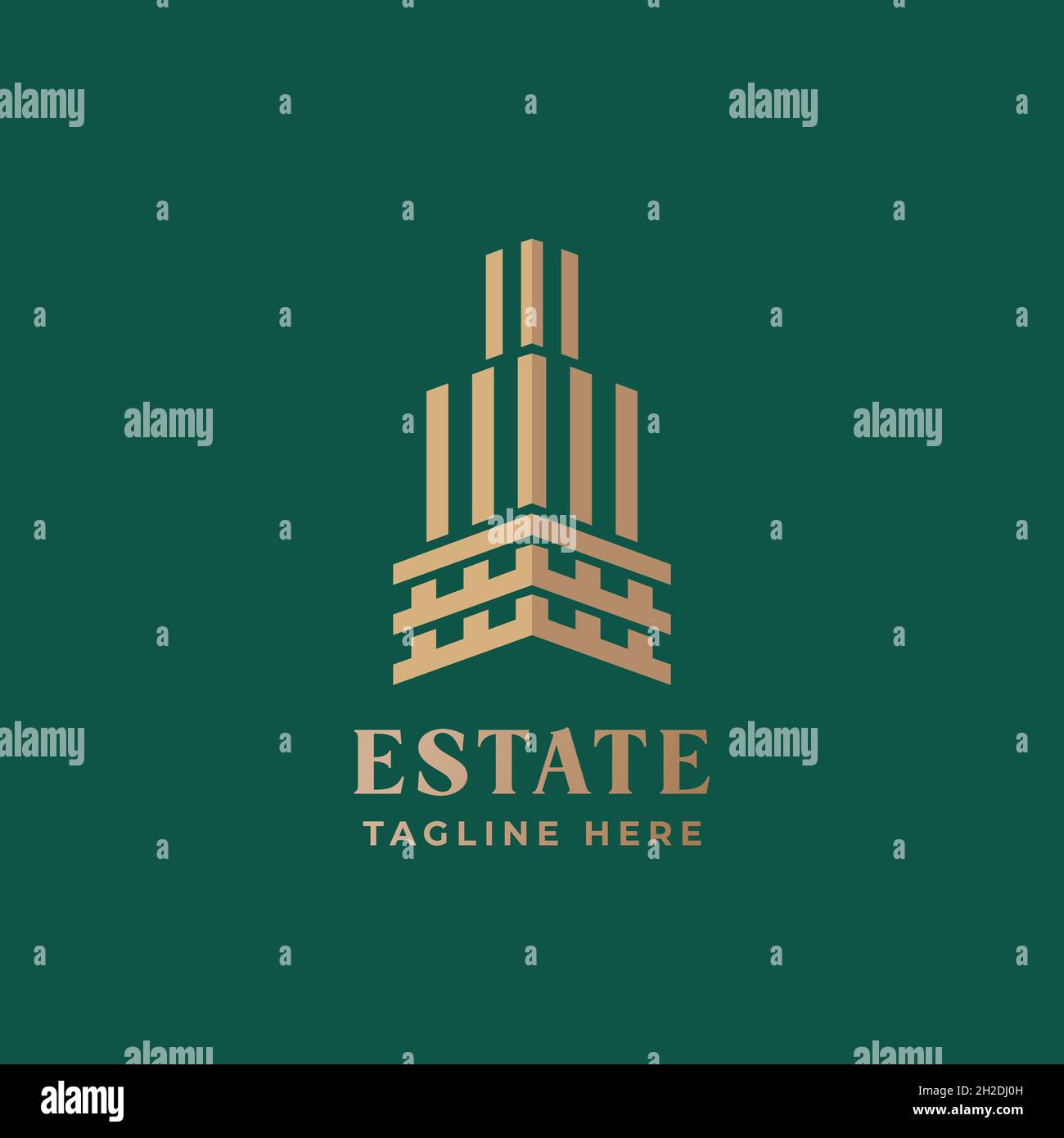 Real Estate Abstract Geometry Vector Sign, Symbol or Logo Template ...