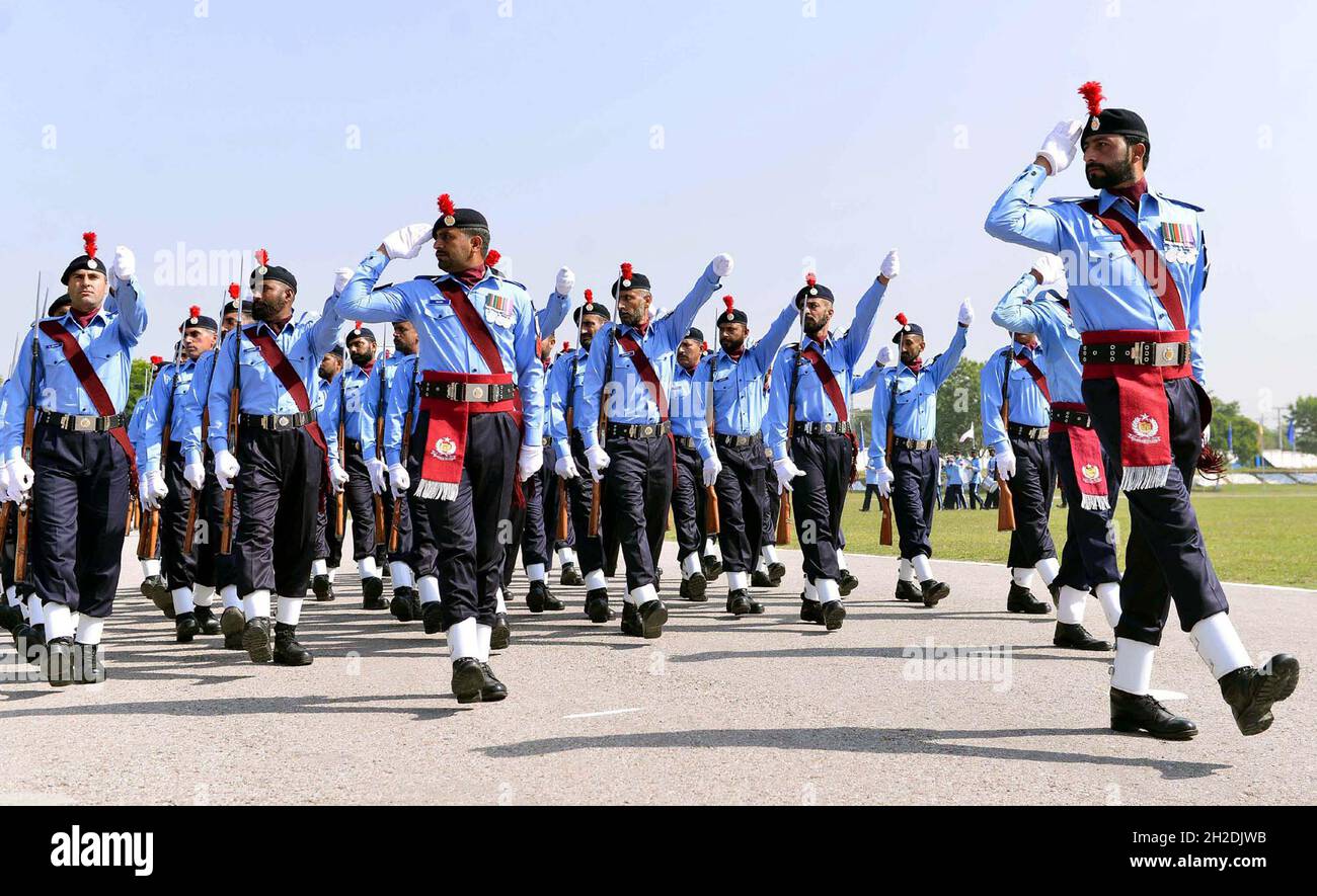 Police cadets are showing their professional skills during the Passing ...