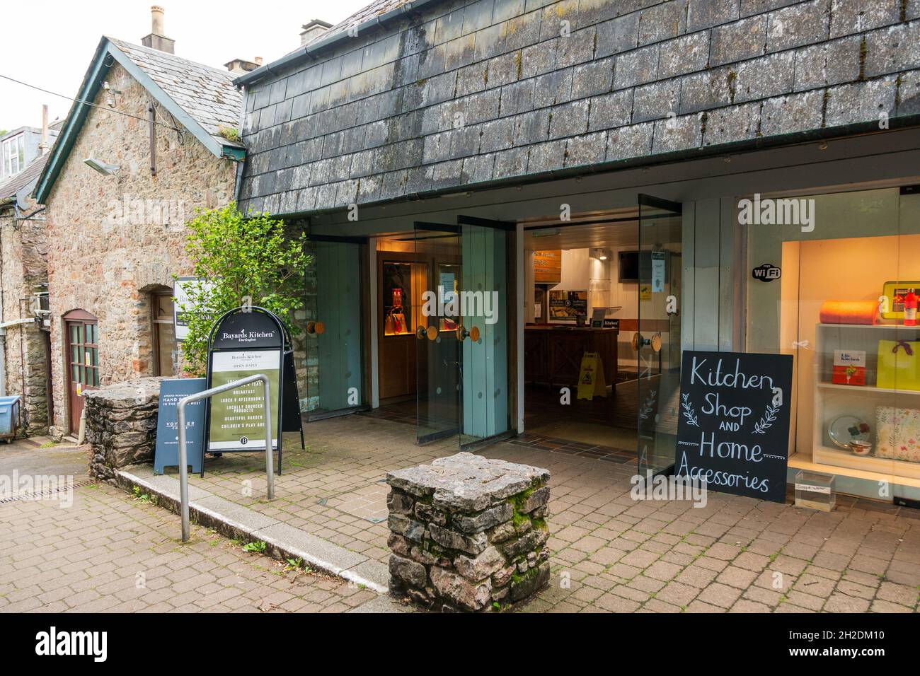 Kitchen shop at Dartington Cider Press, Devon, England, United Kingdom ...
