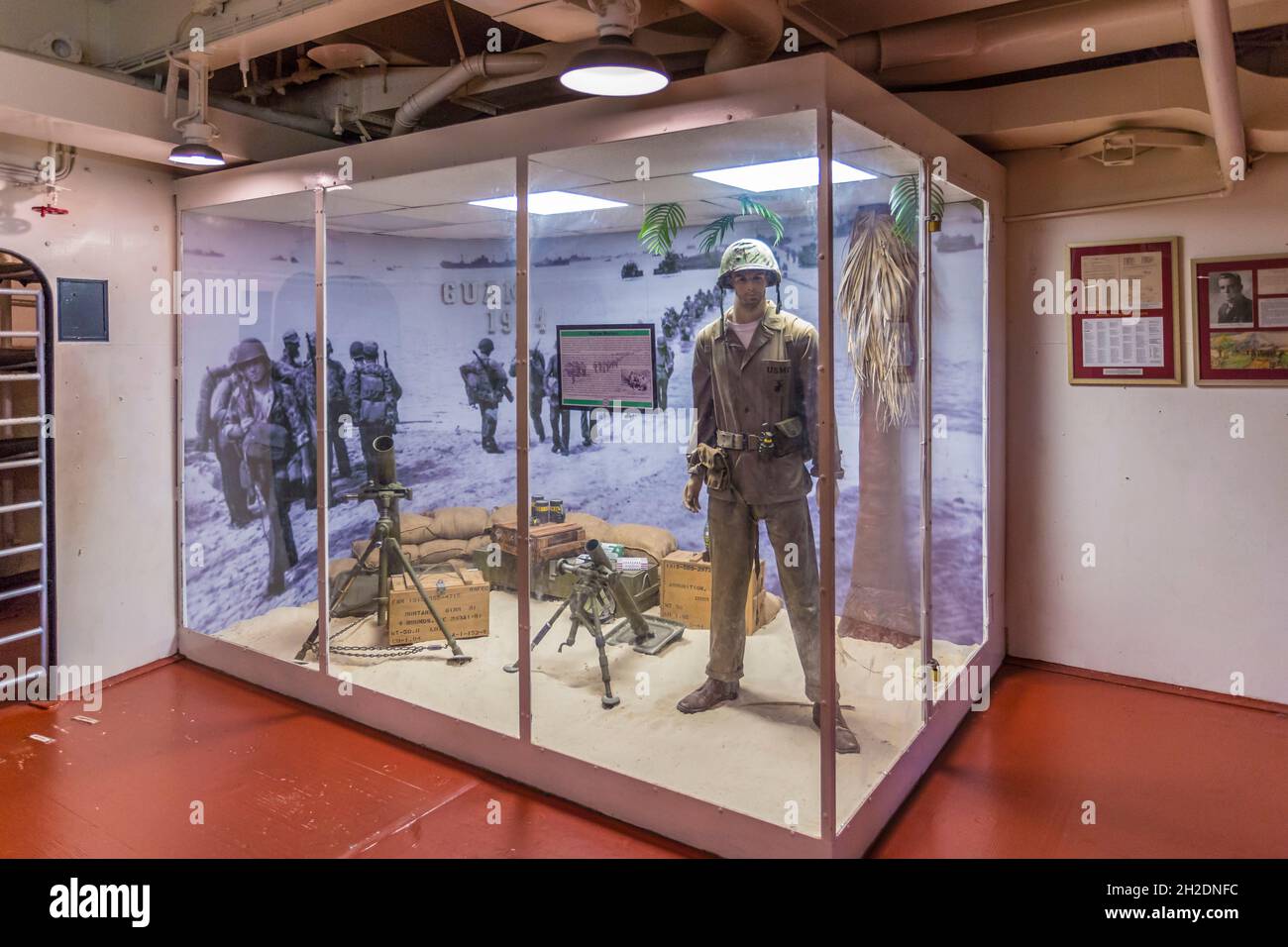 USS Alabama museum battleship at the Battleship Memorial Park in Mobile ...