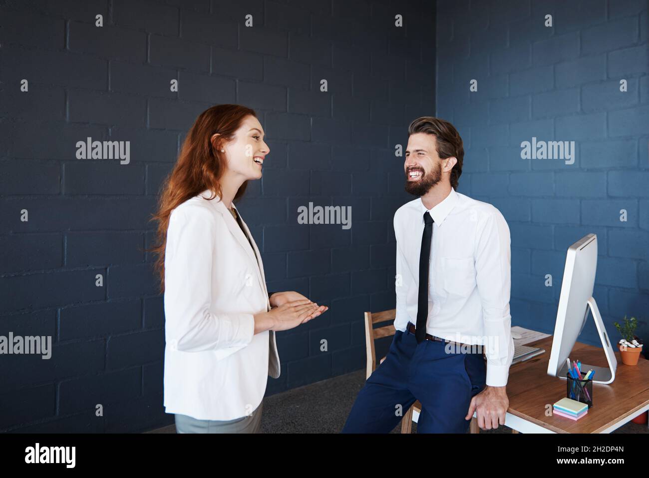 Business doesn't have to be all serious Stock Photo - Alamy
