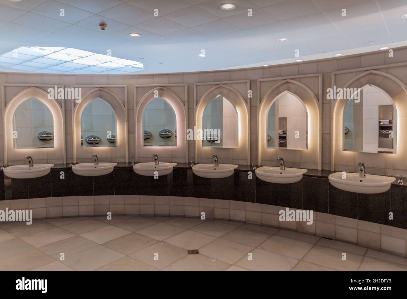 Bathroom of Sheikh Zayed Grand Mosque in Abu Dhabi, UAE Stock Photo - Alamy