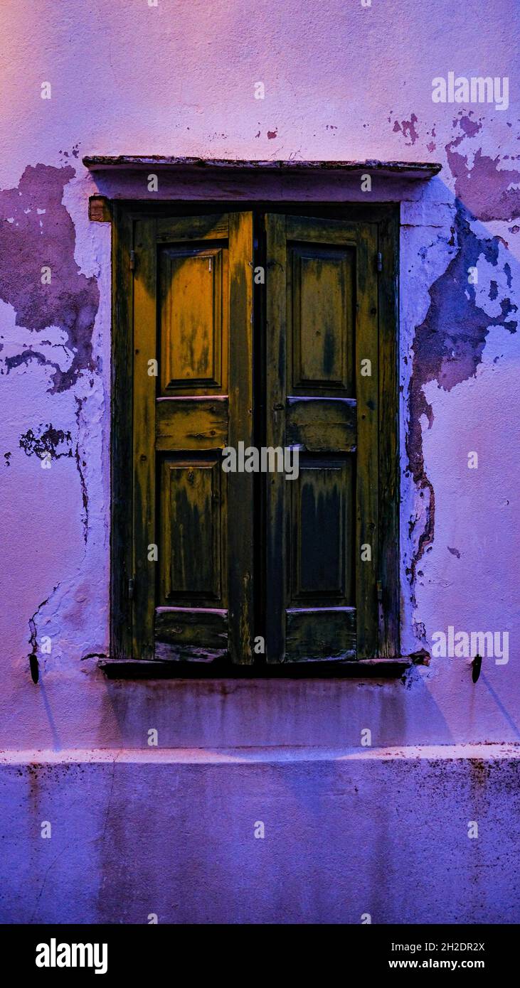 Old open broken window on hi-res stock photography and images - Alamy
