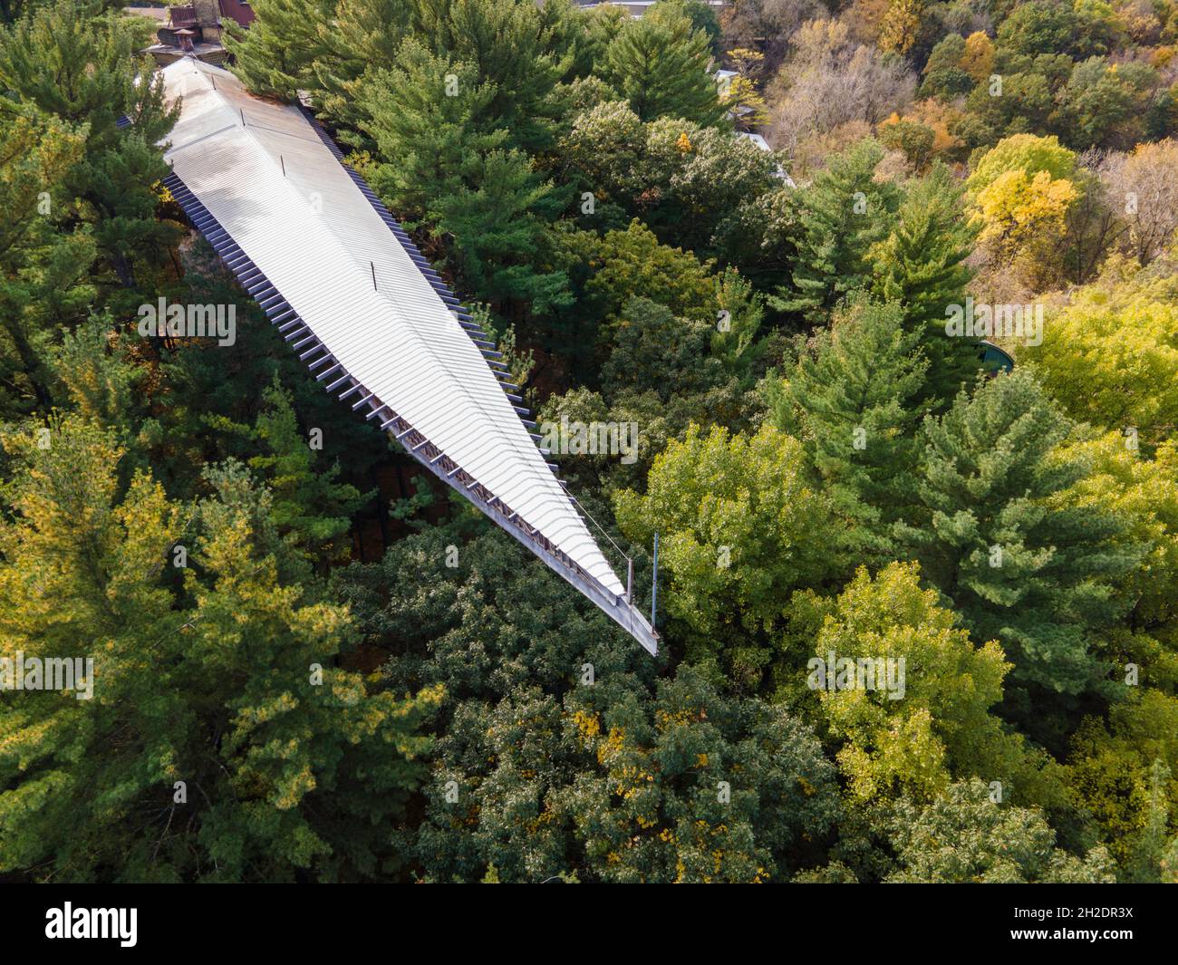 Aerial photograph of the House on the Rock, a tourist attraction in ...