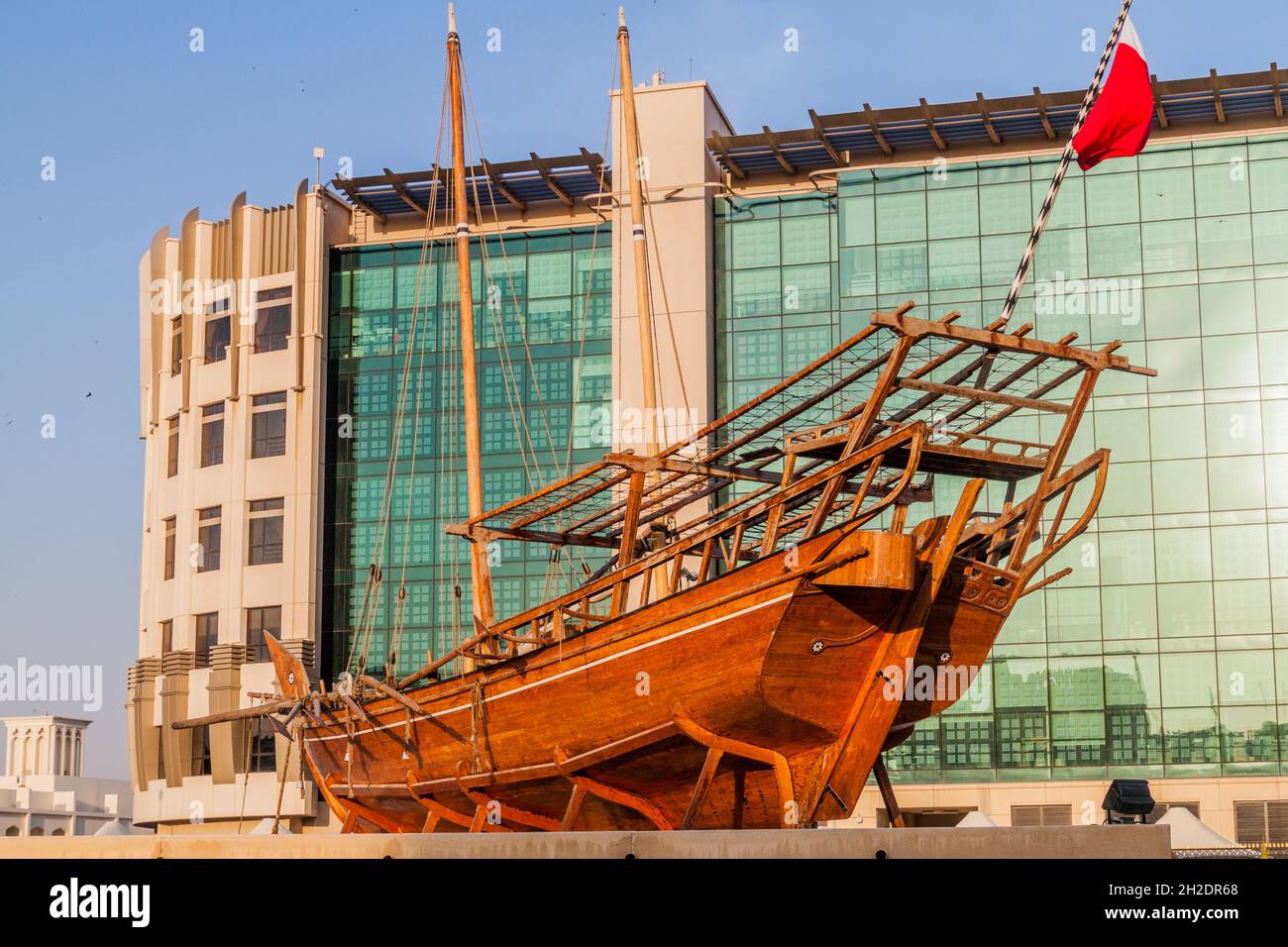 Traditional dhow boat in Dubai, United Arab Emirates Stock Photo - Alamy