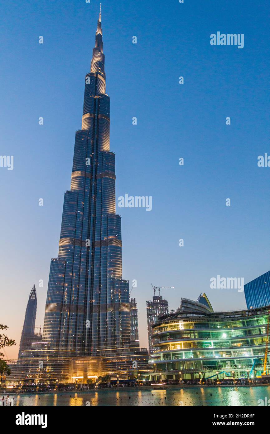 Burj Al-Khalifa, the tallest building in the world, Dubai, UAE Stock Photo - Alamy