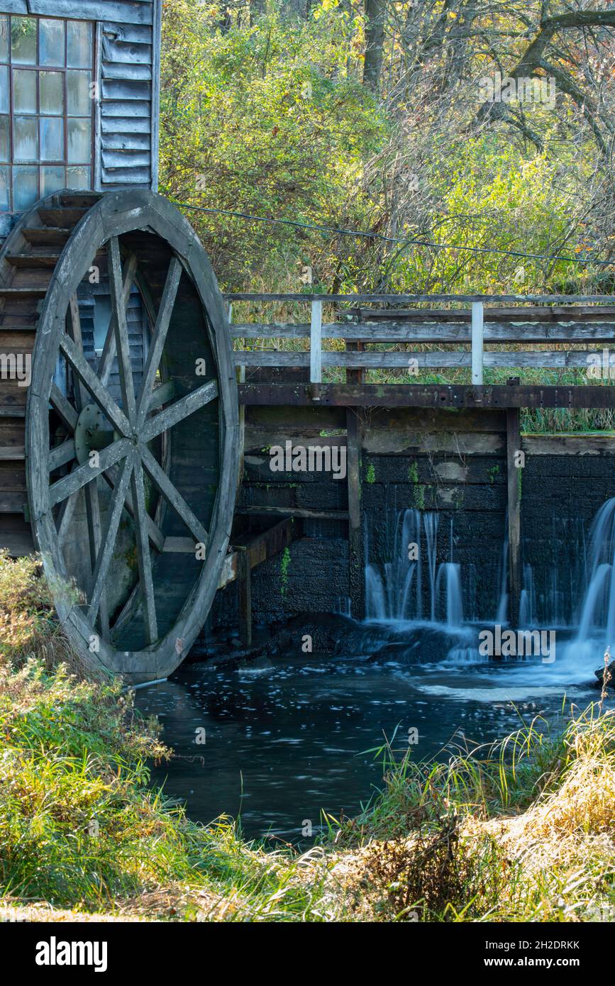 Photograph of historic Hyde's Mill, a former water-driven mill on Mill ...