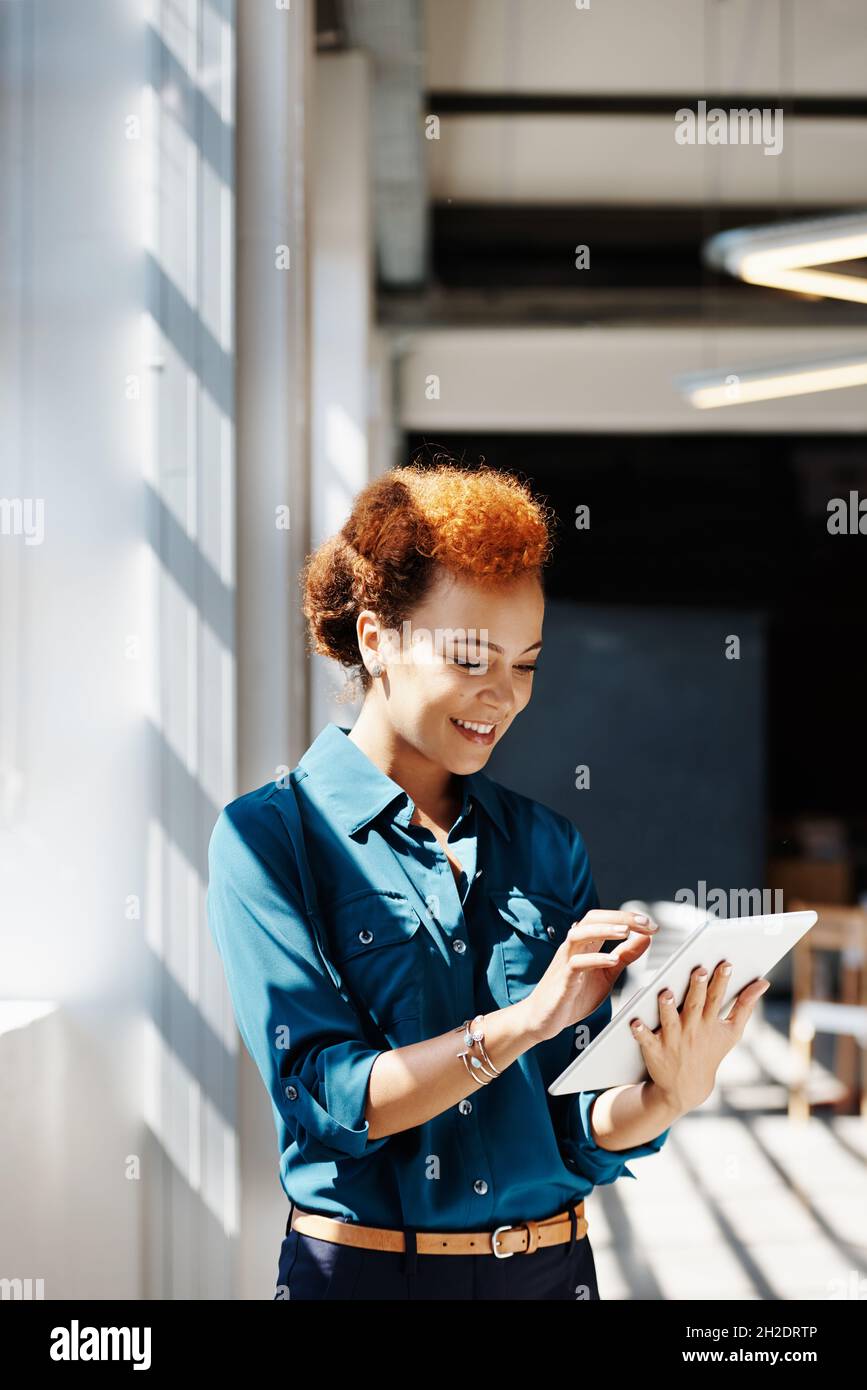 Staying current and informed in business Stock Photo - Alamy