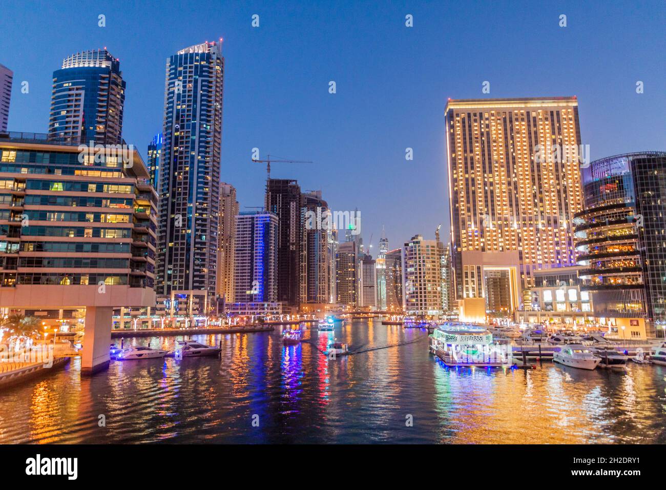High rise buildings in Dubai Marina, UAE Stock Photo - Alamy