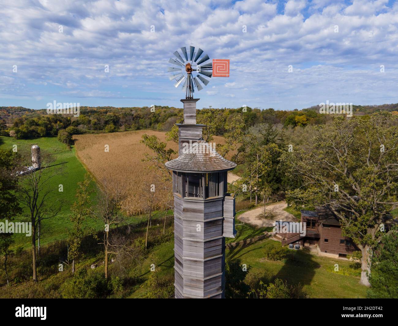Photograph of Frank Lloyd Wright's Taliesin Farm, where architecture ...