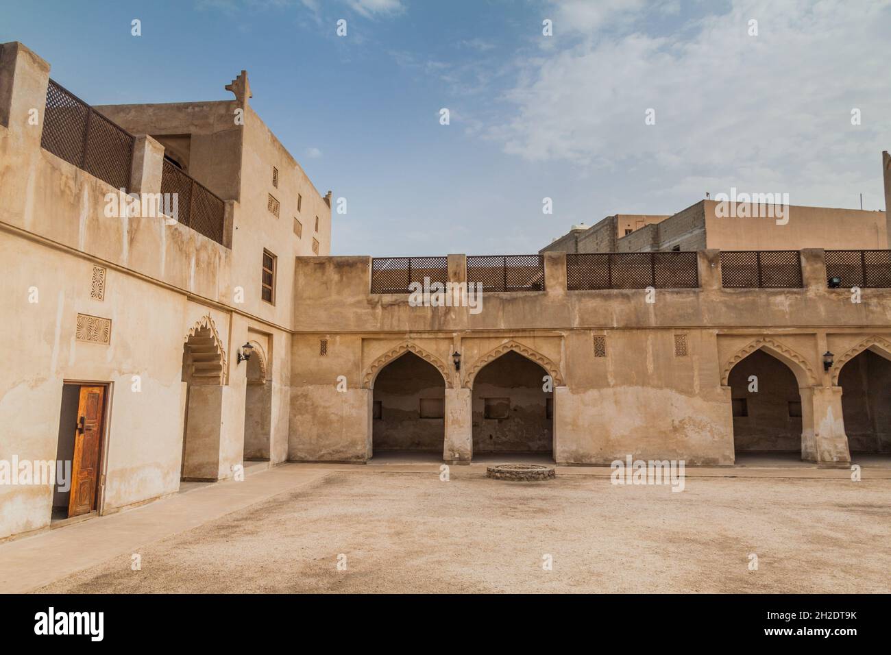 Courtyard of Shaikh Isa Bin Ali Al Khalifa house in Muharraq, Bahrain ...