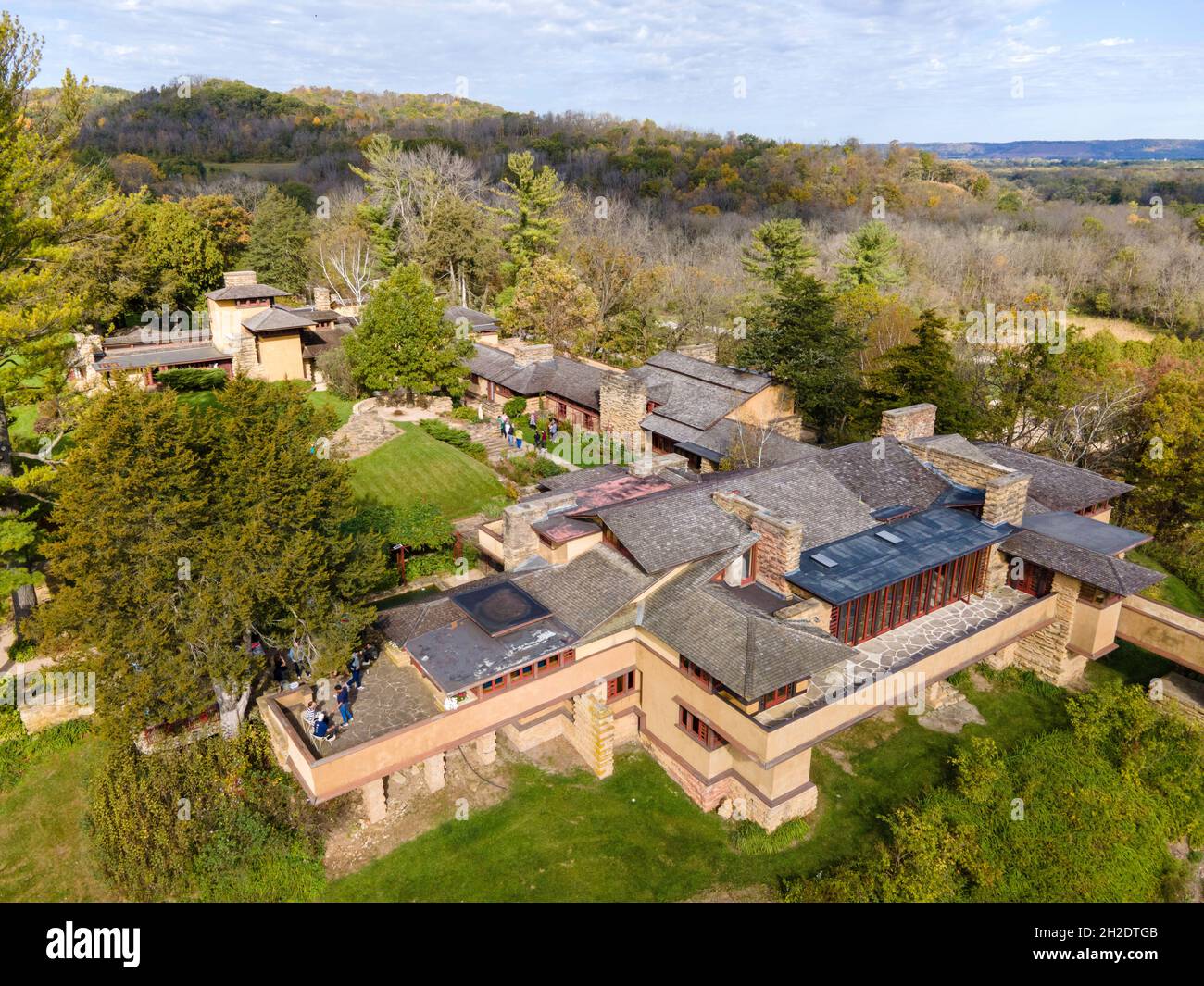 Frank lloyd wright taliesin aerial hi-res stock photography and images ...