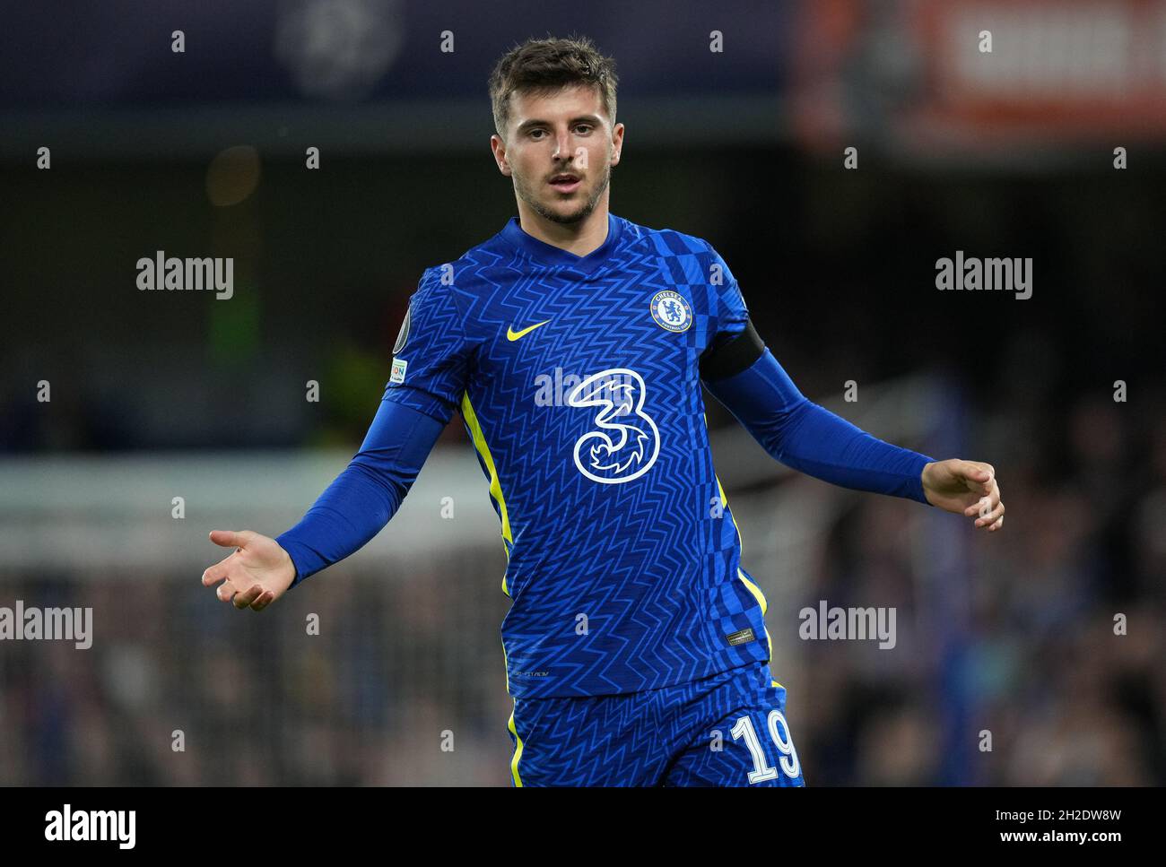 London, UK. 20th Oct, 2021. Mason Mount of Chelsea during the UEFA ...