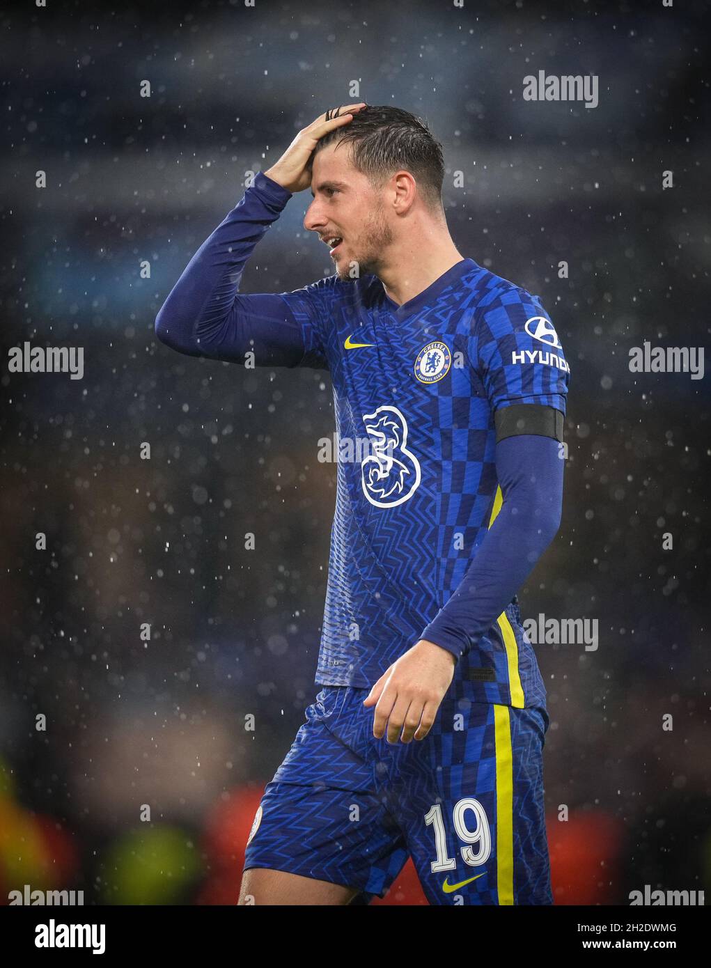 London, UK. 20th Oct, 2021. Mason Mount of Chelsea during the UEFA ...