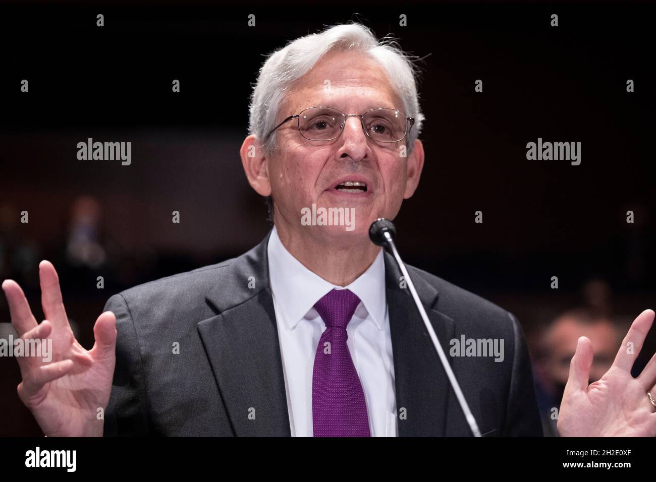 Washington, USA. 22nd Oct, 2021. US Attorney General Merrick Garland ...