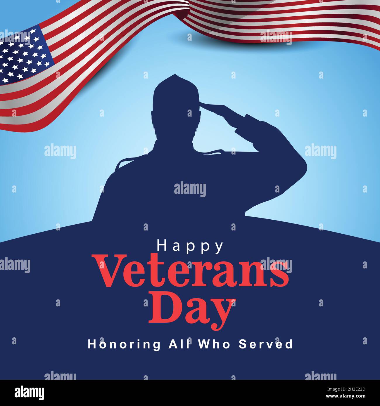Old Veteran Saluting Flag
