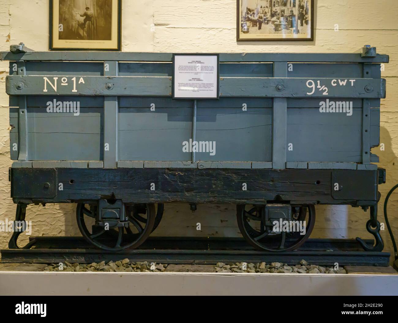 industrial age train carriage and transport on display at Penrhyn ...