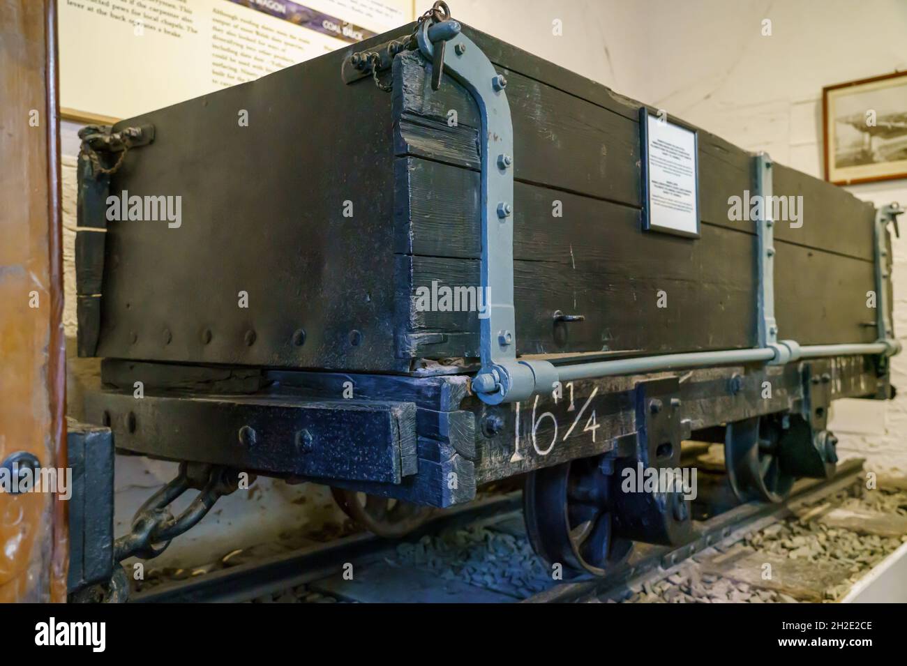 industrial age train carriage and transport on display at Penrhyn ...