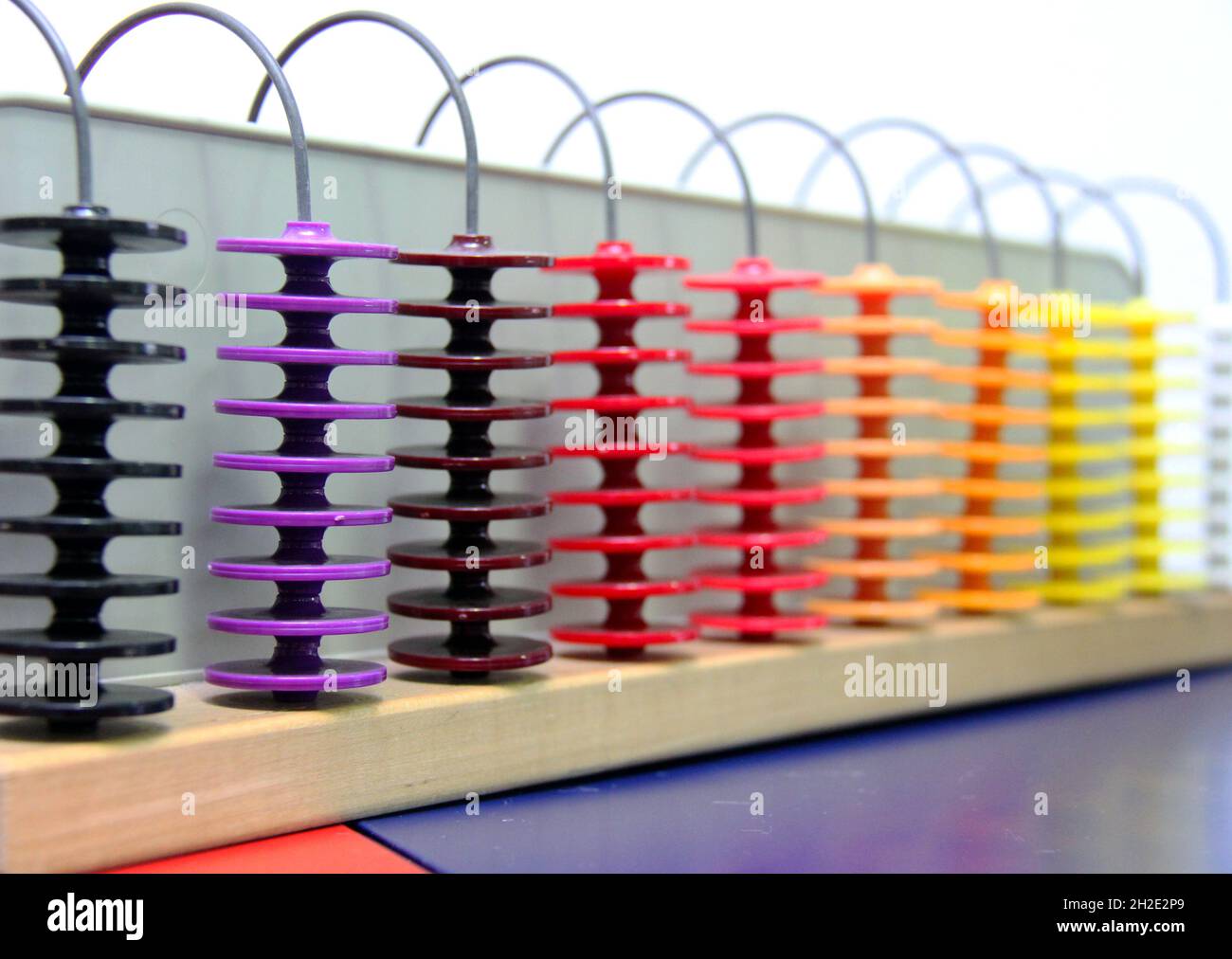 colorful Abacus with a isolated white background Stock Photo - Alamy