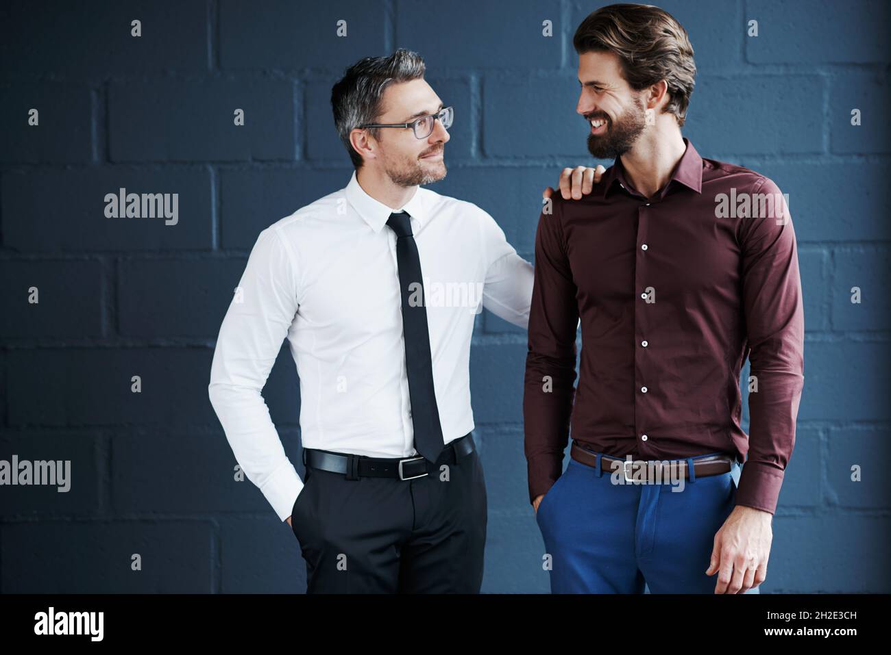 They've forged a strong business partnership Stock Photo - Alamy